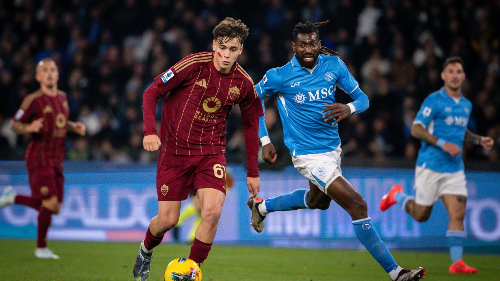 CorSport - Moviola Roma-Napoli: contatto Pisilli-Politano, dubbi sul rigore!